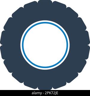 Single tire icon. Simple illustration of single tire vector icons set ...