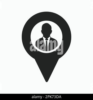 User location icon. Flat style vector EPS Stock Vector Image & Art - Alamy