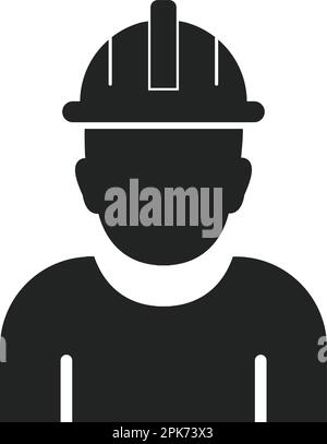 Male worker Icon. Flat style vector EPS Stock Vector Image & Art - Alamy