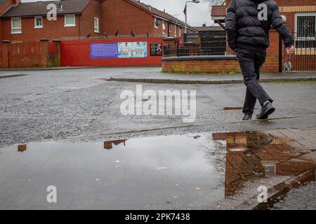 Mural commemorating the Springhill Massacre, Beechmount Avenue, belfast ...