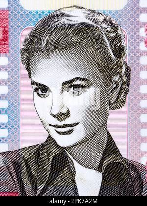 Grace Kelly a portrait from Monaco money Stock Photo - Alamy