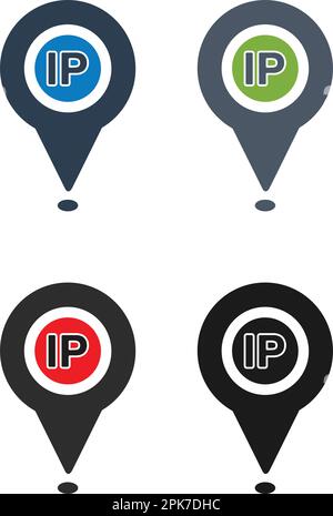 IP address icon. Flat style vector EPS Stock Vector Image & Art - Alamy