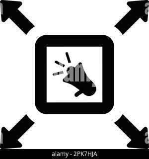 Diffuse, disseminate, expandable icon. Beautiful design and fully ...