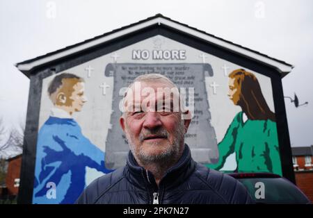 Former loyalist internee Jim Wilson from east Belfast, who was a member ...