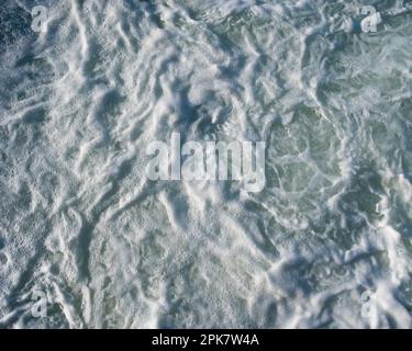 The surface of churning ocean water, overhead view Stock Photo - Alamy