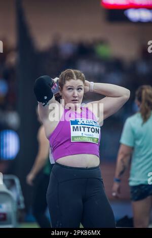 Sarah Mitton participating in the Madrid Indoor Tour of Madrid 2023 ...