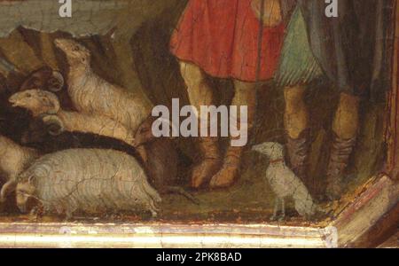 Duccio di Buoninsegna - The Nativity between Prophets Isaiah and Ezekiel Stock Photo - Alamy