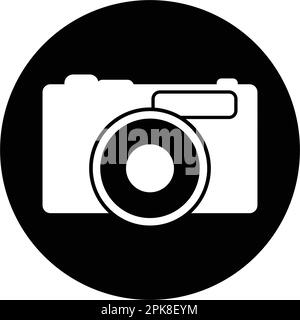 Camara Icon. Rounded Button style vector EPS Stock Vector Image & Art ...