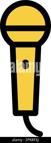 Simple pictogram of music, band vocalist, singer, Vector Illustration ...