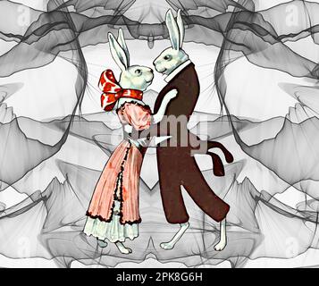 The Bunny Hug - The Craze of the Day Stock Photo - Alamy