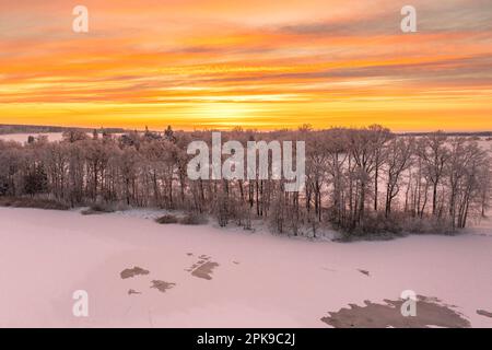 Winter landscape at the Plothen ponds in Thuringia Stock Photo - Alamy
