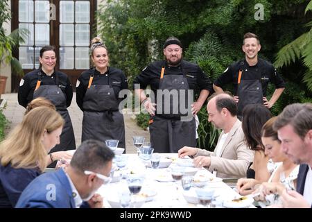TOP CHEF, from left: contestants Sylvia Stachyra, Begona Rodrigo, Amar ...