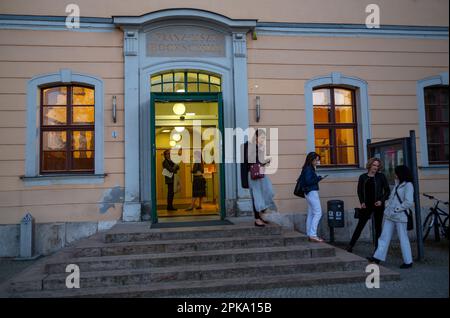 06.05.2018, Germany, Thuringia, Weimar - Main building (1770) of the ...