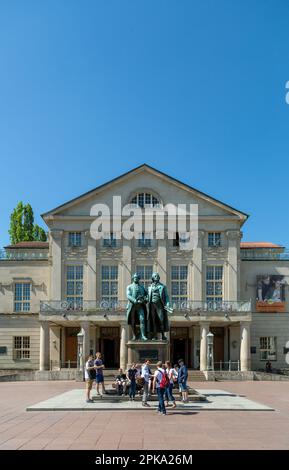 German National Theatre and Staatskapelle Weimar at Theaterplatz in the ...