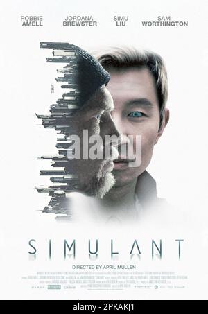 SIMULANT, from left: Simu Liu, Alicia Sanz, 2023. © Vertical ...