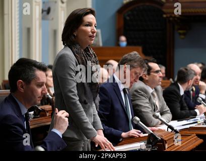 Quebec, Canada. 06th Apr, 2023. Quebec Economy and Innovation Minister ...
