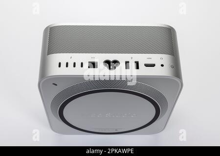 Apple Mac Studio M1 Max, in original box, white background Stock Photo ...