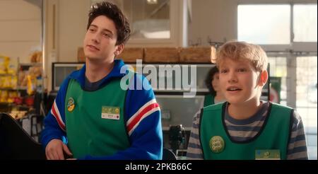 PROM PACT, from left: Milo Manheim, Peyton Elizabeth Lee, 2023 ...