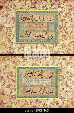 Murakka (calligraphic album) before 1520 by Seyh Hamdullah (attributed ...