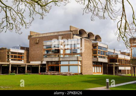 Churchill College, part of the University of Cambridge, east England ...