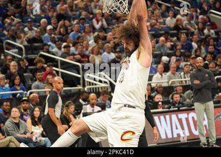 Cleveland Cavaliers center Robin Lopez poses for a portrait during the ...