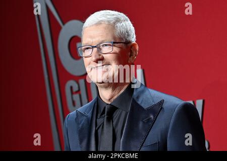 Tim Cook attends the GQ Global Creativity Awards at the Water Street ...