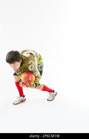 Goalkeeper stopping the ball Stock Photo - Alamy