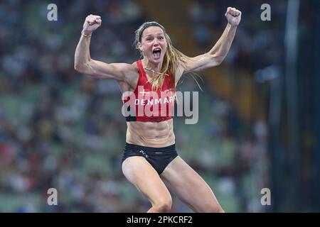 Caroline Bonde Holm (Denmark). Pole vault women. European Championships ...