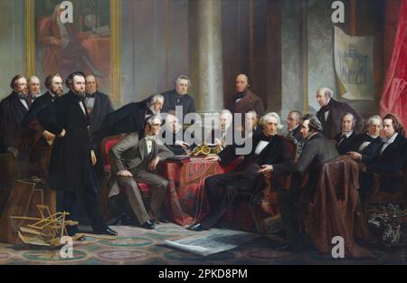 Men of Progress 1862 by Christian Schussele Stock Photo - Alamy
