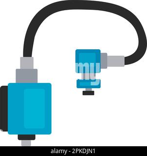 Scuba regulator illustration in color cartoon style. Editable vector ...