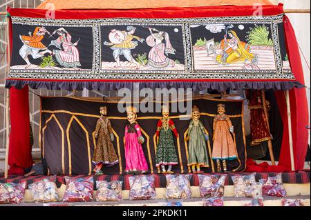 Kathputli, Rajasthani string puppet theatre, Udaipur, Rajasthan, India ...