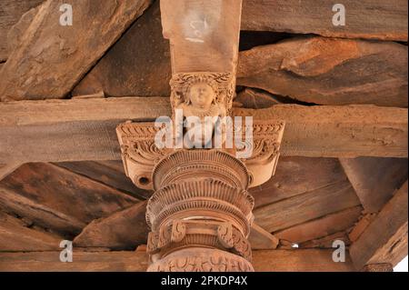 Carved idols on Harshnath Temple, an ancient Hindu temple dedicated to ...