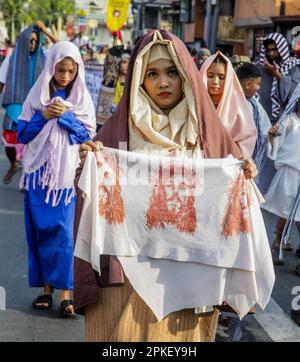 Cainta, Rizal, Philippines. 7th Apr, 2023. Lenten Parade is a street ...