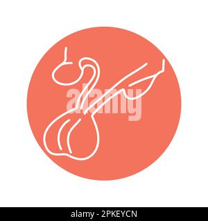 Hypothalamus color line icon. Endocrine system. Pictogram for web page ...