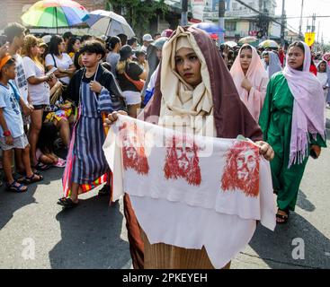 Cainta, Rizal, Philippines. 7th Apr, 2023. Lenten Parade is a street ...