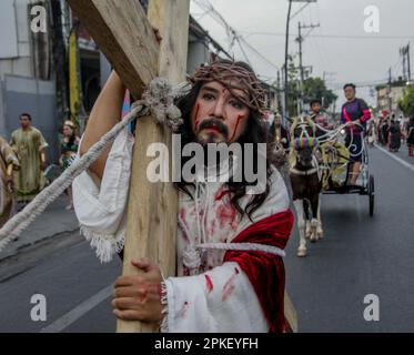 Cainta, Rizal, Philippines. 7th Apr, 2023. Lenten Parade is a street ...