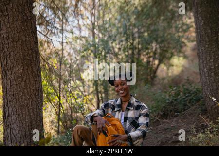 African girl in forest Stock Photo - Alamy