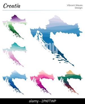 Map of Zagreb in Croatia in a smooth dark style. Contains layered ...