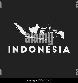 vector map of Indonesia isolated on a transparent background, Detailed ...