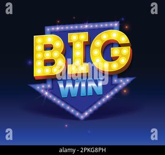 Casino slots machine winner, jackpot fortune of luck, 777 win banner ...