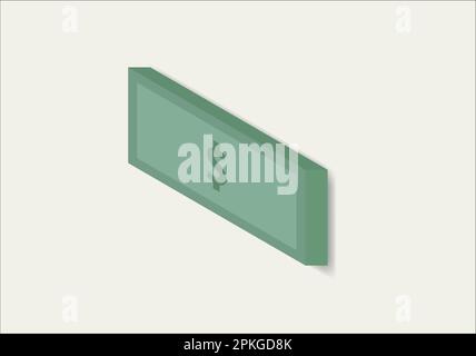 Euro banknote icon isometric vector. Money note. Bill currency Stock ...