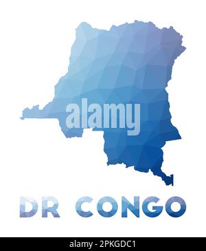 Network map of Congo. Country digital connections map. Technology ...