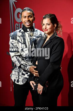 Francisco Lindor and Katia Lindor attend the GQ Global Creativity ...