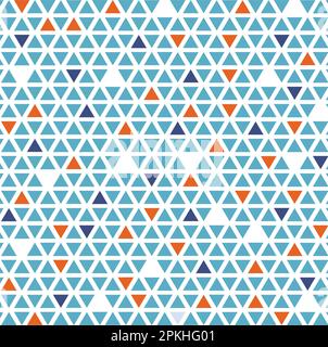 Blue and orange seamless pattern. Geometric. Ornament, Traditional ...