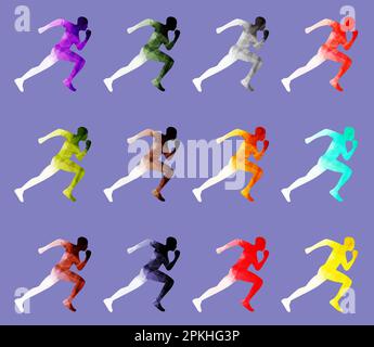 The running man. Vector illustration Stock Vector Image & Art - Alamy