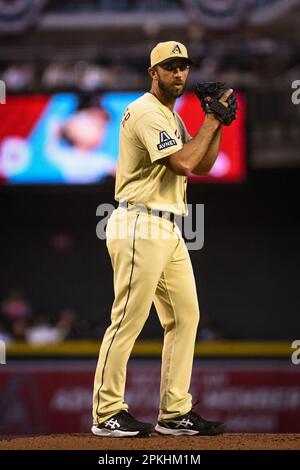 Arizona Diamondbacks pitcher Madison Bumgarner throws during the first ...