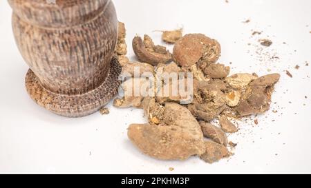 Baheda Medicinal Ayurvedic medicine, Haritaki fruit Stock Photo - Alamy