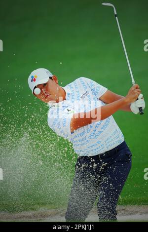 Si Woo Kim hits during the second round in the World Golf Championship ...