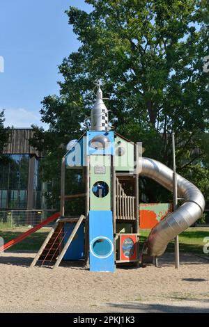 Playground, FEZ, Wuhlheide, Oberschoeneweide, Berlin, Germany Stock Photo - Alamy