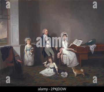 'John Richard Comyns of Hylands, Essex, with His Daughters' is a ...